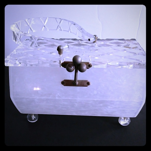 Florida Handbags | Bags | Vintage Acrylic Purse | Poshmark